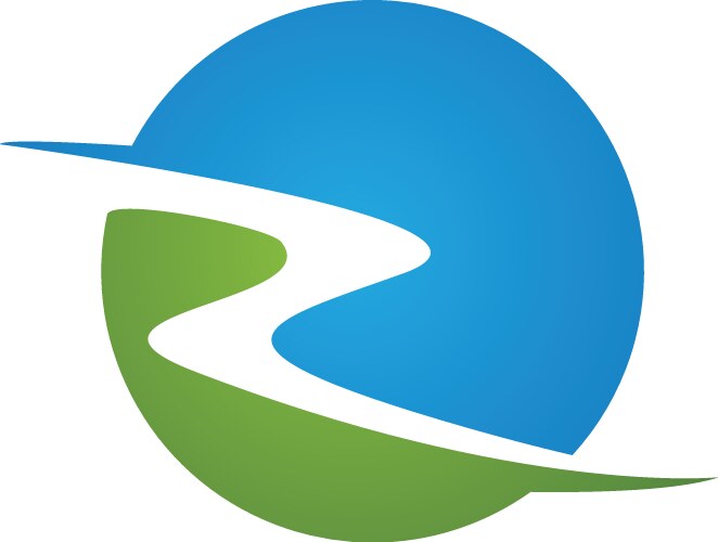 River logo template Royalty Free Vector Image - VectorStock