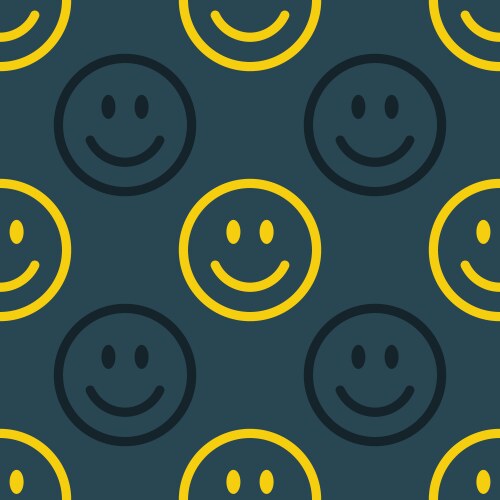 Line smile emoticons Royalty Free Vector Image