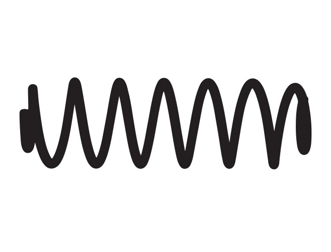 Spring silhouette art Royalty Free Vector Image