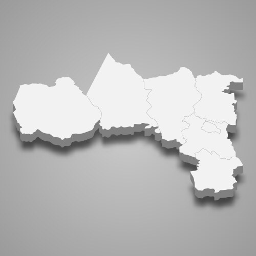 3D Isometric Map of Addis Ababa, Ethiopia – Royalty-Free Vector ...