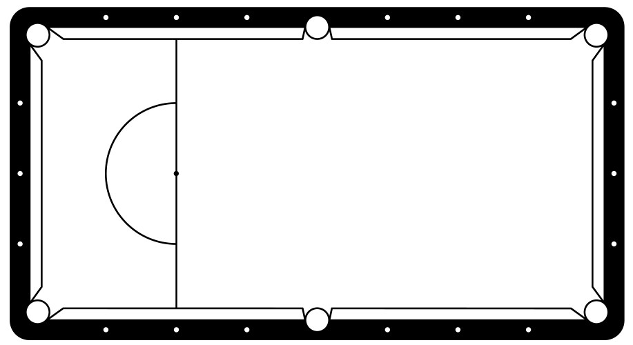 Billiard balls racked in triangle billiards Vector Image