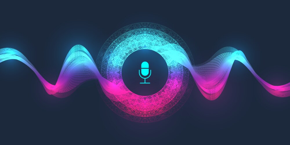 Colorful voice waves or motion sound frequency Vector Image