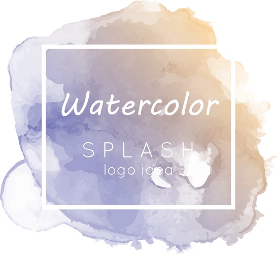 Abstract watercolor background with red splash Vector Image