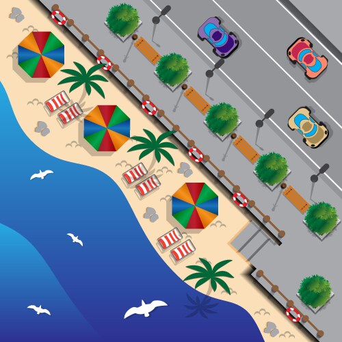 Beach City Vector Images (over 12,000)