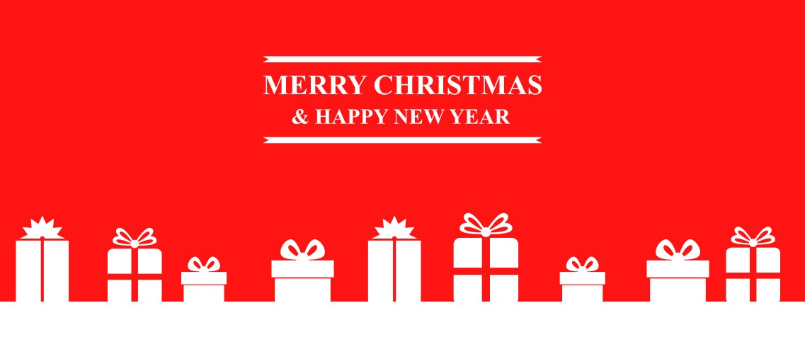 Sale red banner elegant gift Royalty Free Vector Image