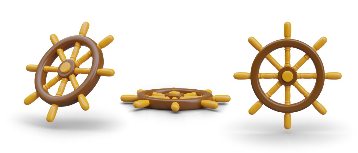 3d wooden chaise lounge isolated Royalty Free Vector Image