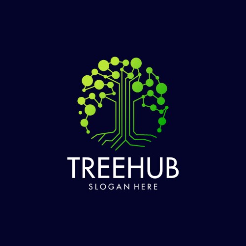 Natural home logo design Royalty Free Vector Image