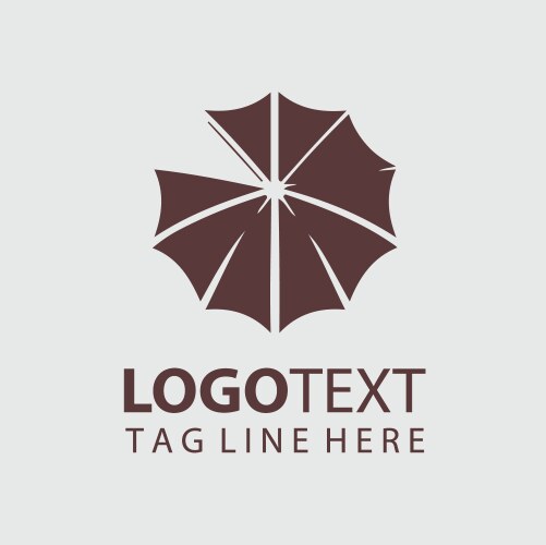 Umbrella logo Royalty Free Vector Image - VectorStock