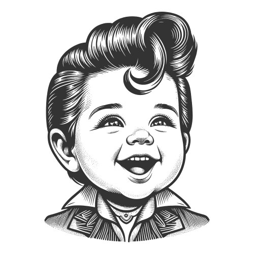 Pompadour Vector Images (over 1,100)