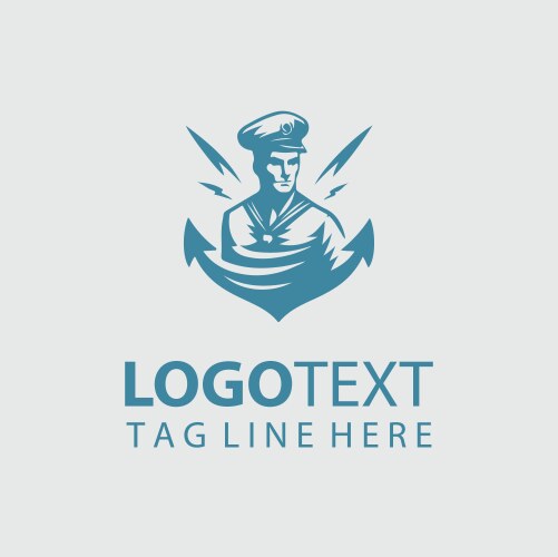 Sailor logo Royalty Free Vector Image - VectorStock