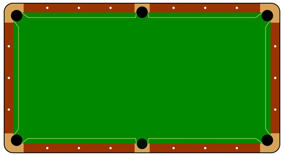 Billiard balls racked in triangle billiards Vector Image