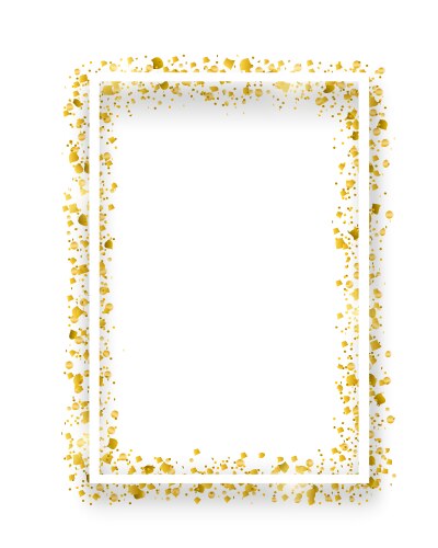 Glitter frame template for banner Royalty Free Vector Image
