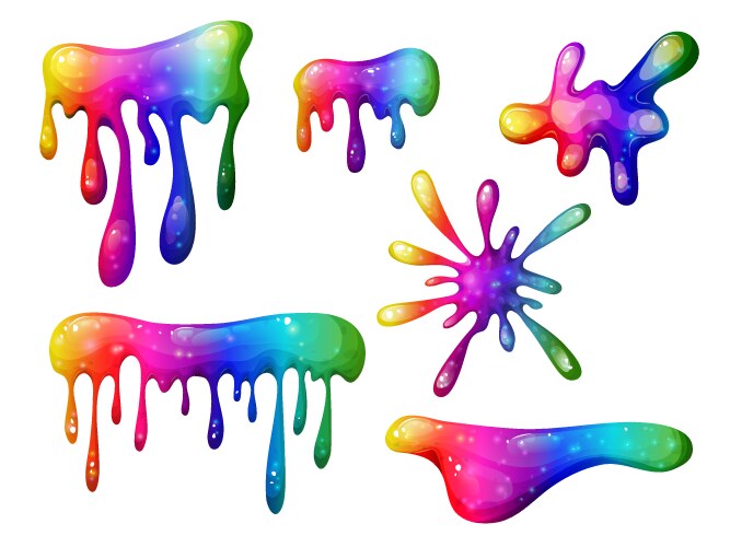 Rainbow slime Vector Images & Graphics for Commercial Use | VectorStock