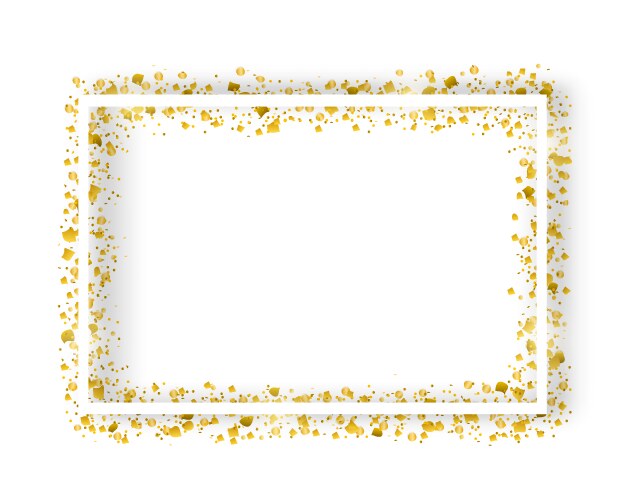 Glitter frame template for banner Royalty Free Vector Image