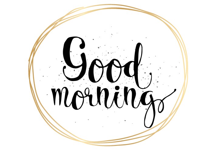 Good morning neon sign Royalty Free Vector Image