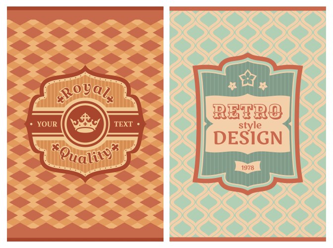 Modern trellis invitation Royalty Free Vector Image