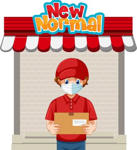 New normal people lifestyle in restaurant Vector Image