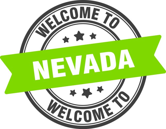 Welcome to nevada stamp nevada round sign Vector Image