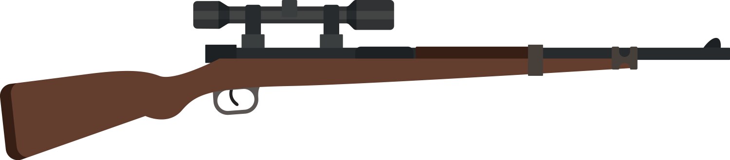 Colt model m16-a1 assault rifle Royalty Free Vector Image