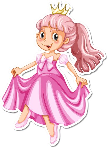Princess with rose Royalty Free Vector Image - VectorStock