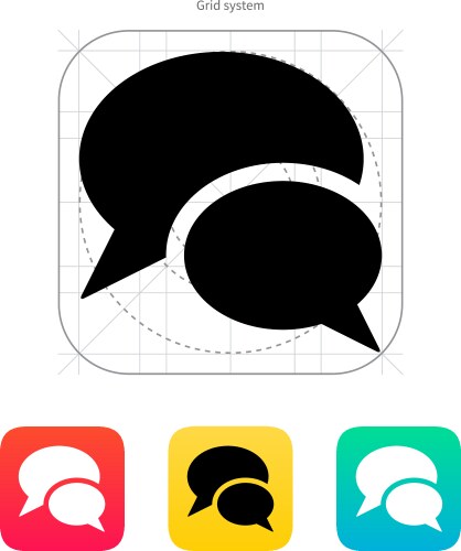 Talk icon speak Royalty Free Vector Image - VectorStock