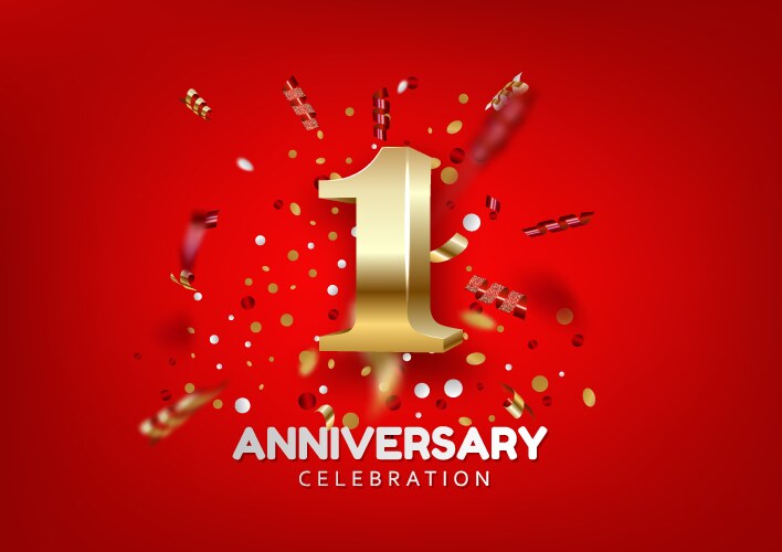 20 years anniversary celebration card 20th Vector Image