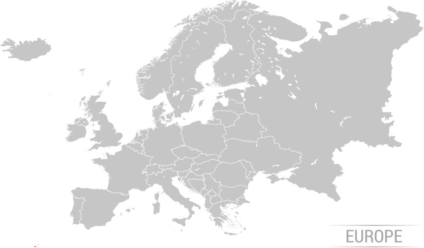 Europe Map Cities Vector Images (over 27,000)