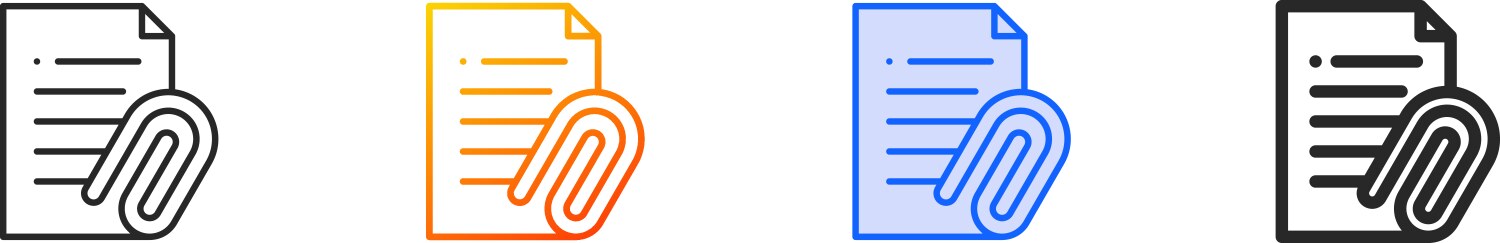 Css file iconthin linear gradient blue stroke Vector Image