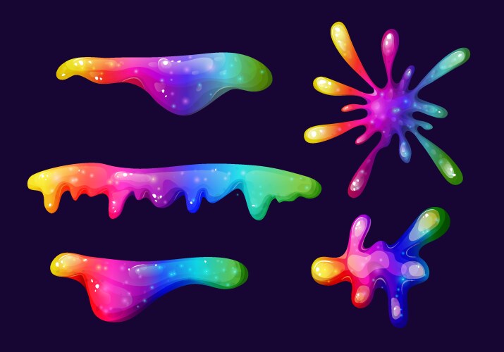 Rainbow slime Vector Images & Graphics for Commercial Use | VectorStock