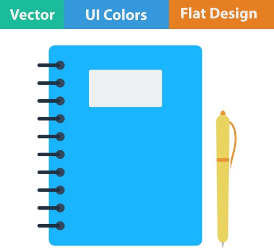 Cartoon exercise book Royalty Free Vector Image