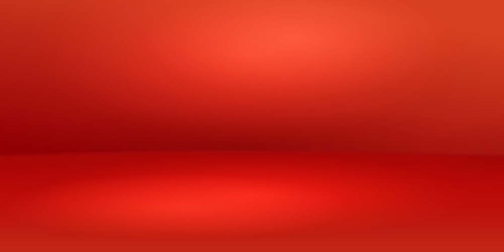 Empty red color studio room luxury background Vector Image