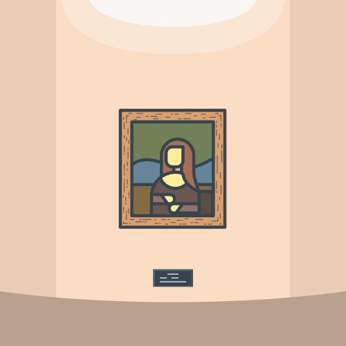 Mona Lisa Cartoon Vector Images (64)