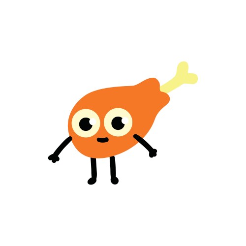 Chicken Leg Cartoon Vector Images (over 4,200)