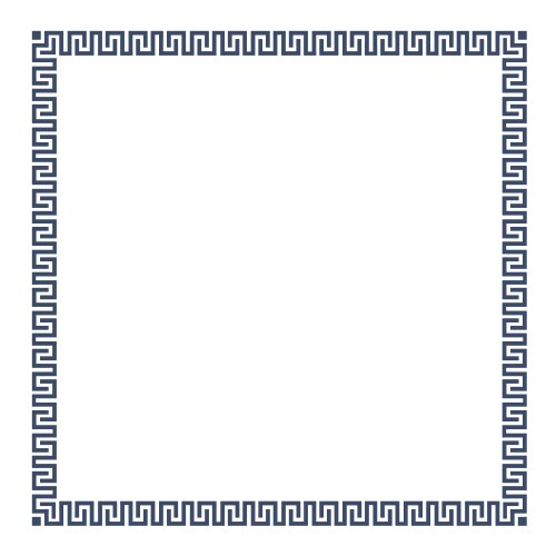 Greek round decorative frame for design Royalty Free Vector