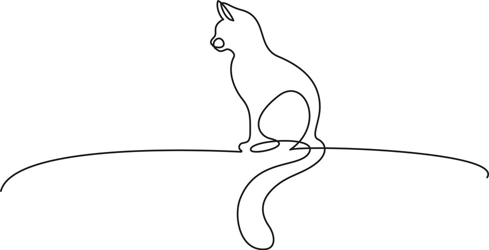 Cat Line Drawings Vector Images (over 39,000)
