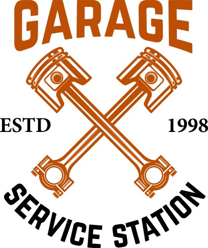 Logo for petrol station Royalty Free Vector Image