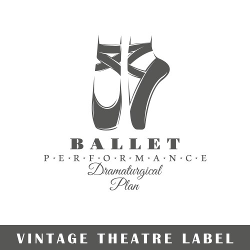 Theatre label Royalty Free Vector Image - VectorStock
