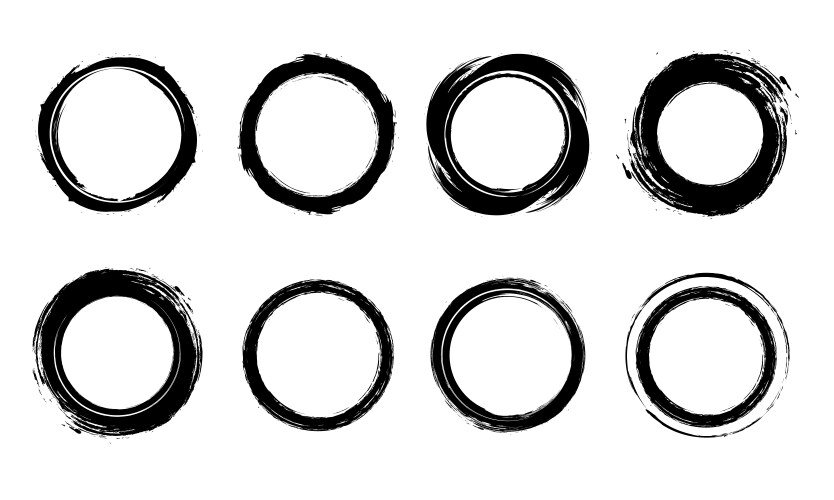 Luxury circle frame cycle border graphic Vector Image