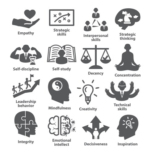 Business management icons pack 42 Royalty Free Vector Image