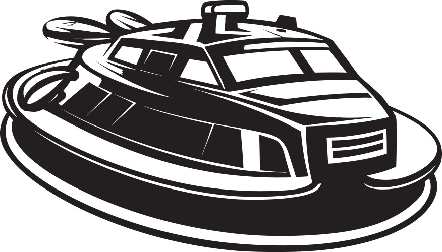 How do hovercraft work explained hovercraft from Vector Image