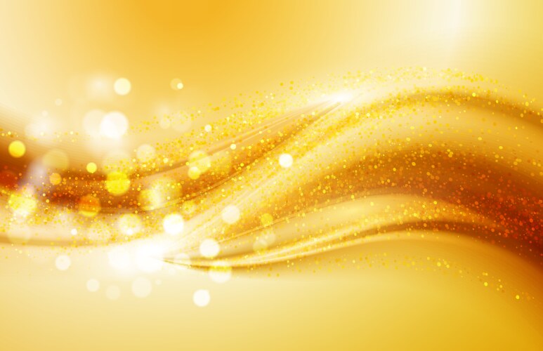 Luxury shining gold color background with sparkle Vector Image