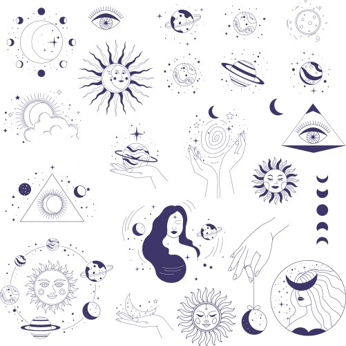 Constellations Black and White Vector Images (over 23,000)