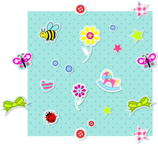 Insect Background Royalty Free Vector Image Vectorstock