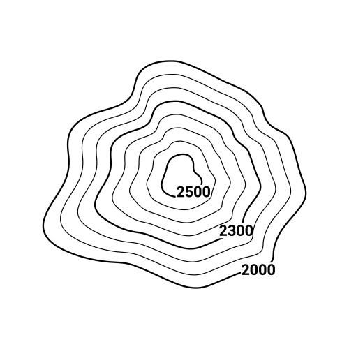 Topography map Royalty Free Vector Image - VectorStock