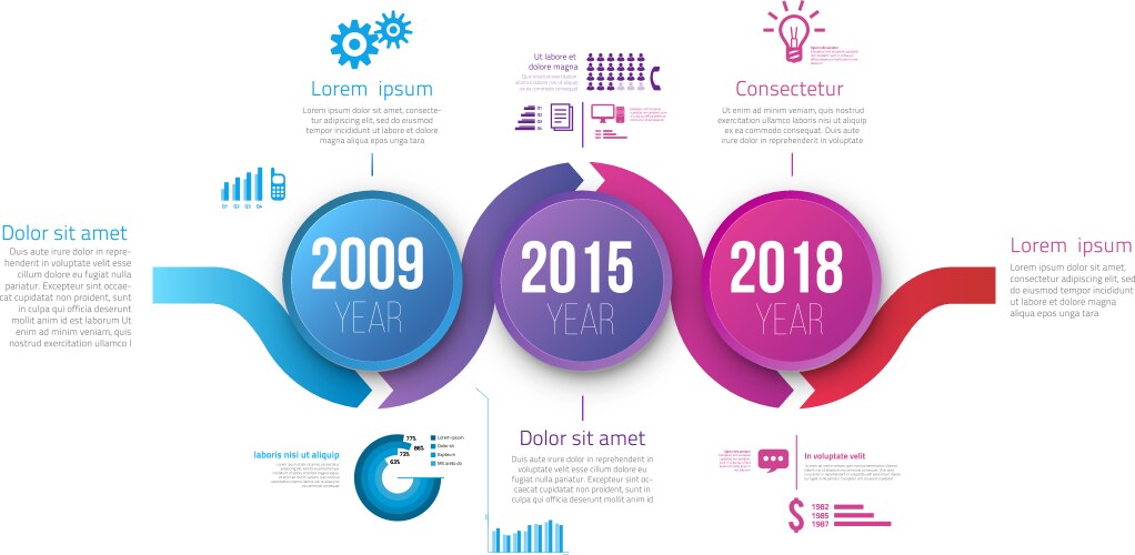 5 steps process infographics card design Vector Image