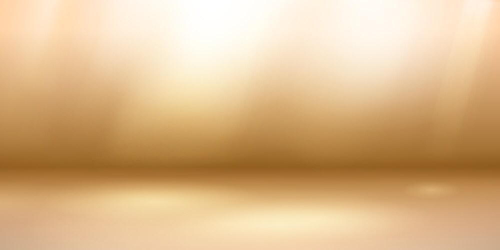 3d empty golden studio room background Royalty Free Vector
