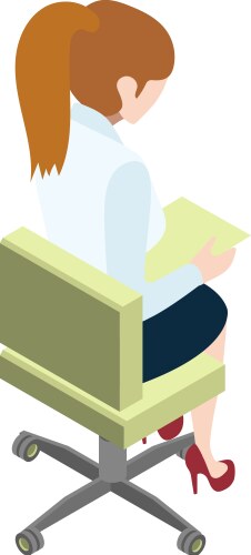 Worker back 1 Royalty Free Vector Image - VectorStock