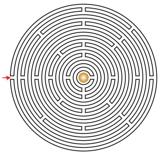 Labyrinth Royalty Free Vector Image - VectorStock