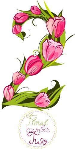 Number 2 Royalty Free Vector Image - VectorStock