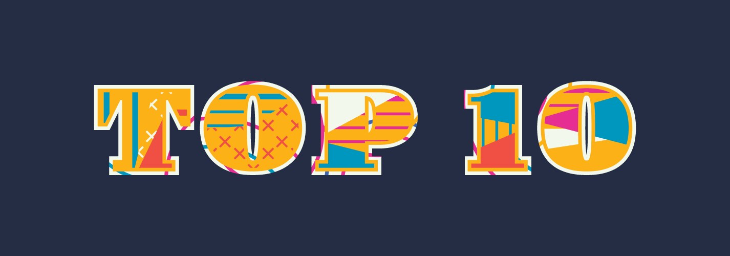 Top 100 concept word art Royalty Free Vector Image